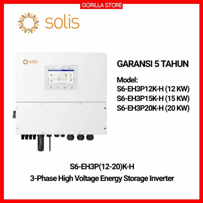 Jual Solis Three Phase High Voltage Energy Storage Inverter S6-EH3P(12-20)K-H | Shopee Indonesia