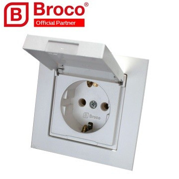 Jual BROCO Plano E152 Stop Kontak Tutup Standard Putih | Shopee Indonesia