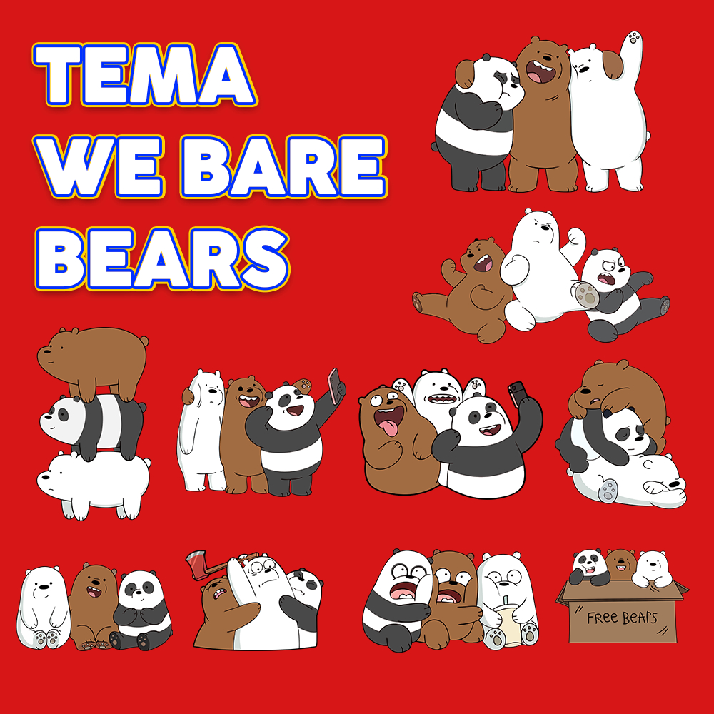 Jual SABLON SETRIKA SATUAN TEMA WE BARE BEARS VOL.1 / SABLON DTF ...