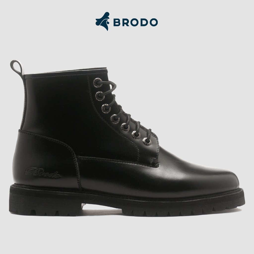 Jual BRODO - Montaga Boots Full Black | Shopee Indonesia