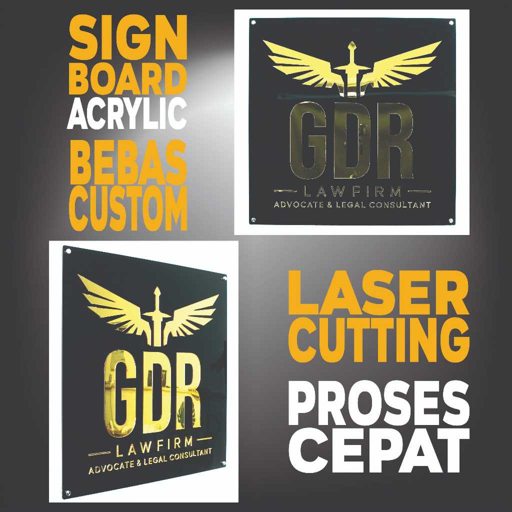 Jual Custom Signboard Papan Nama Toko Papan Logo Signage Acrylic ...