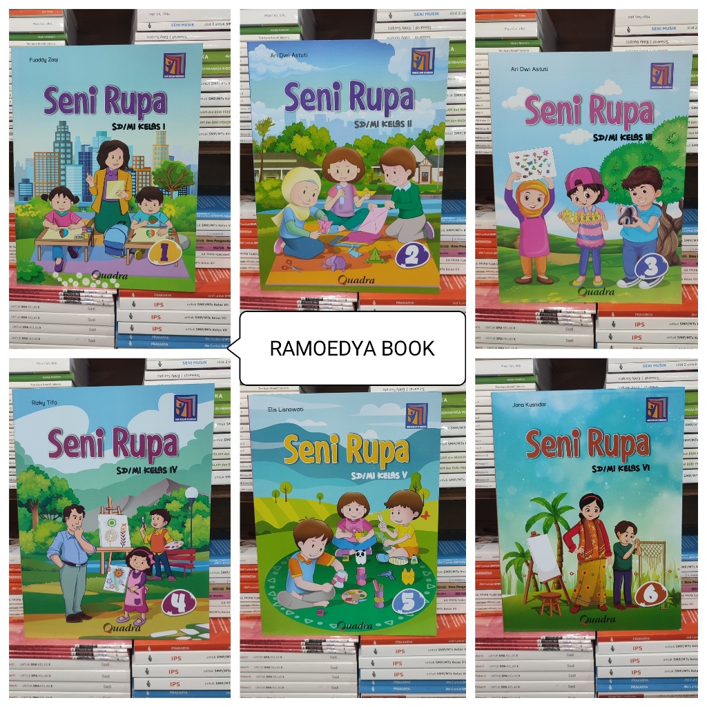 Jual Buku Seni Rupa SD/MI kelas 1,2,3,4,5,6 Kurikulum Merdeka Quadra | Shopee Indonesia