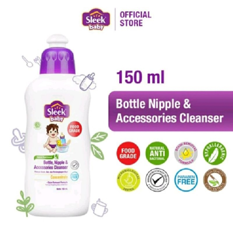 Jual Sabun Cuci Botol Sleek Baby Bottle, Nipple And Accesscories ...