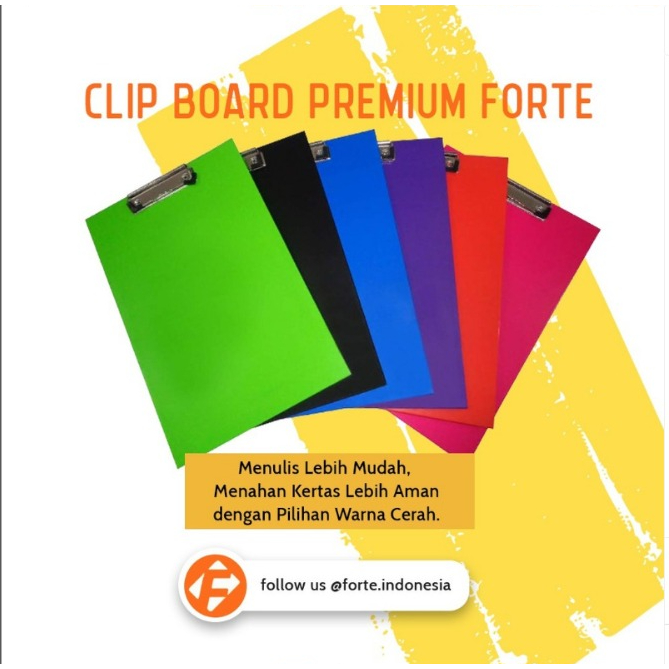Jual CLIP BOARD FOLIO PREMIUM FORTE/PAPAN JALAN FORTE/PAPAN SCANER ...