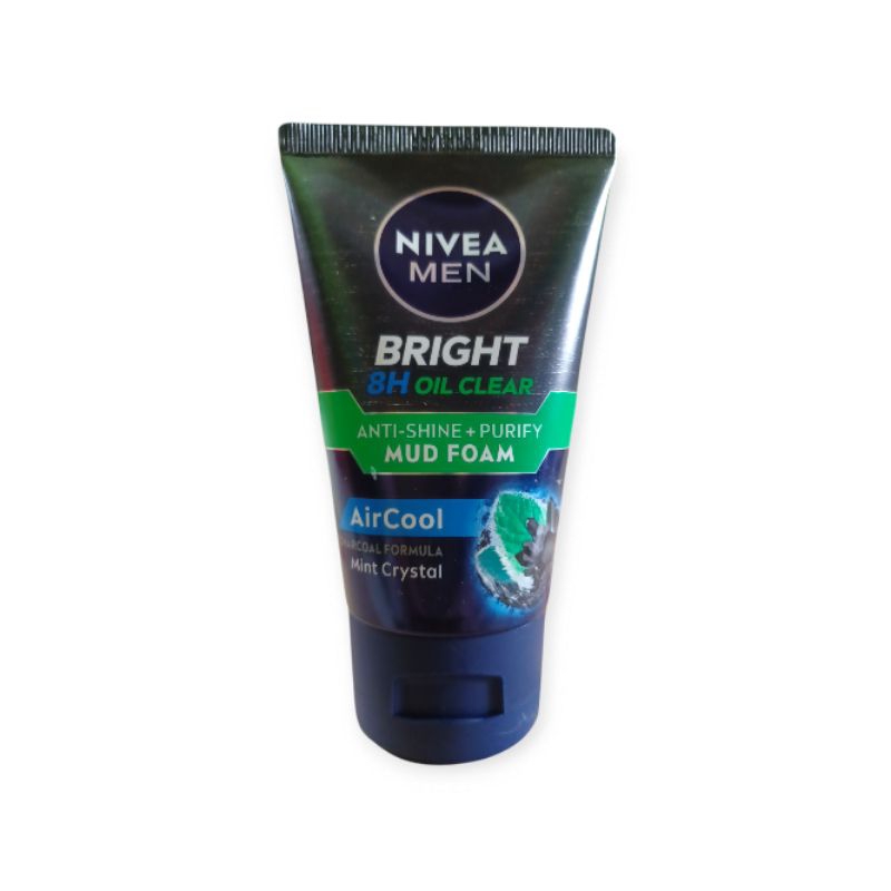Jual Nivea Men Bright Anti-Shine+purify Mud Foam 100ml | Shopee Indonesia