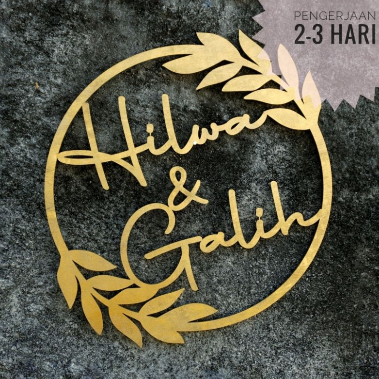 Jual Backdrop Dekorasi Nama Kayu Lamaran Tunangan Rustic Hexagonal ...