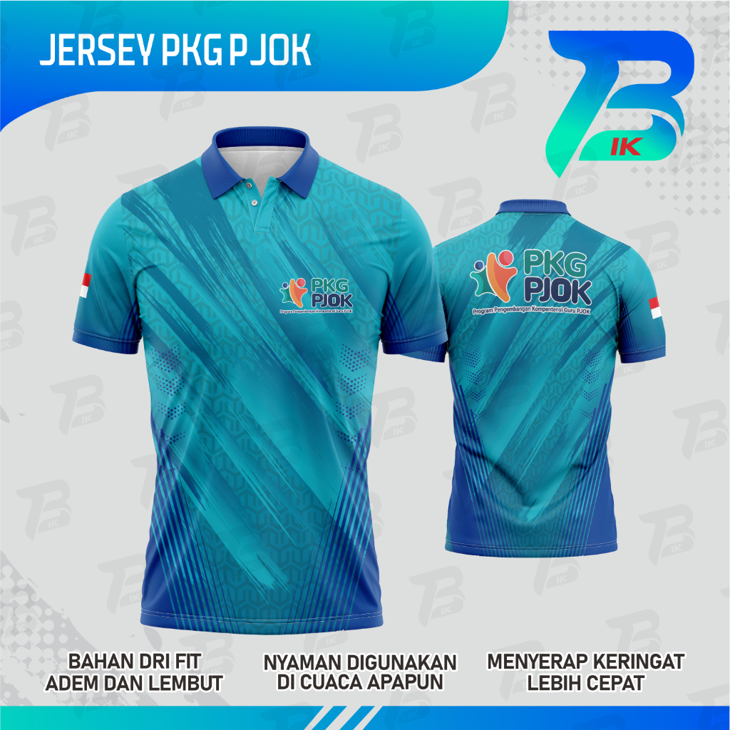 Jual JERSEY WANGKI PKG PJOK DRYFIT / KAOS KERAH PKG PJOK FULLPRINTING ...