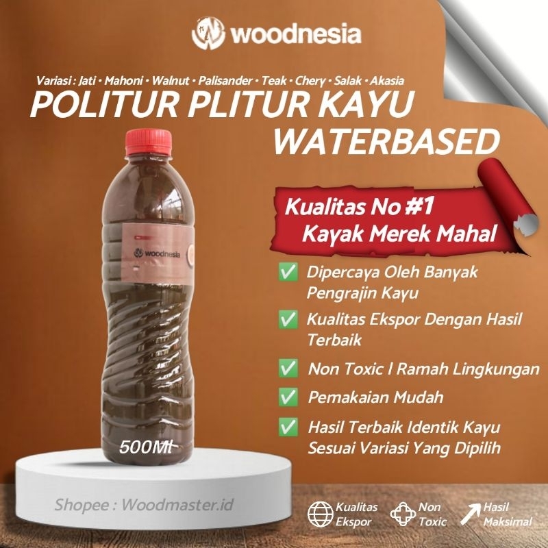 Jual Politur Plitur Waterbased Kayu Jati Mahoni Walnut Akasia Woodnesia ...