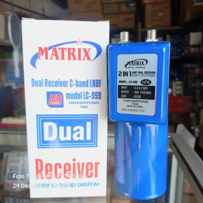 Jual LNBF Single LNB C Band Matrix Dual Receiver LC 999 | Shopee Indonesia