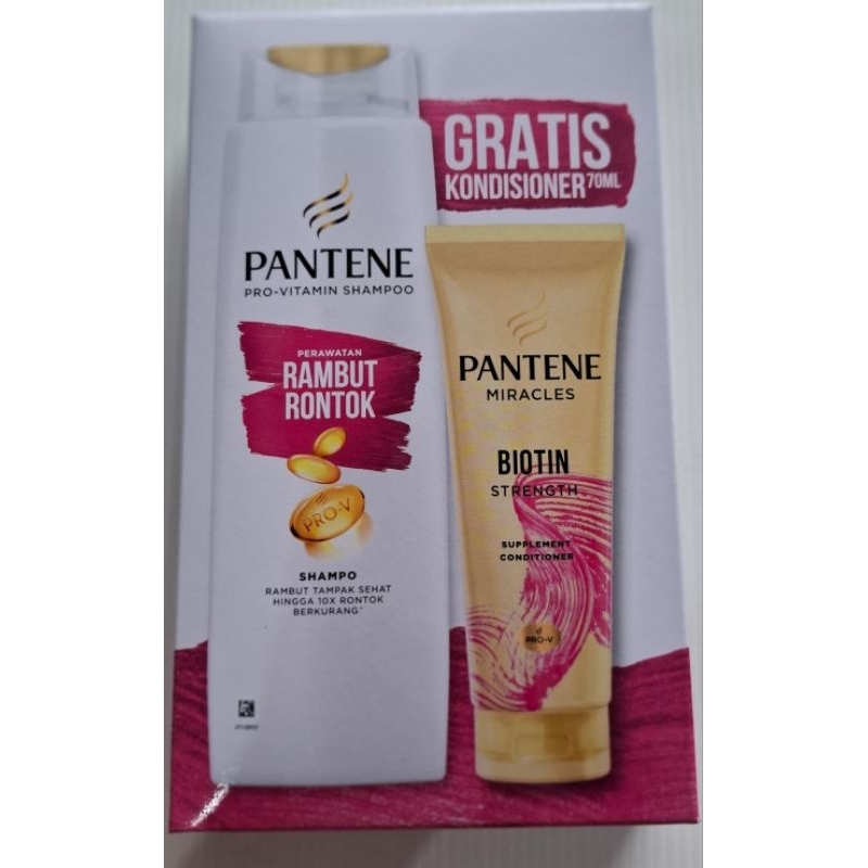 Jual (BUNDLE PACK) PANTENE SHAMPO 290ML GRATIS CONDITIONER BIOTIN 70ML ...