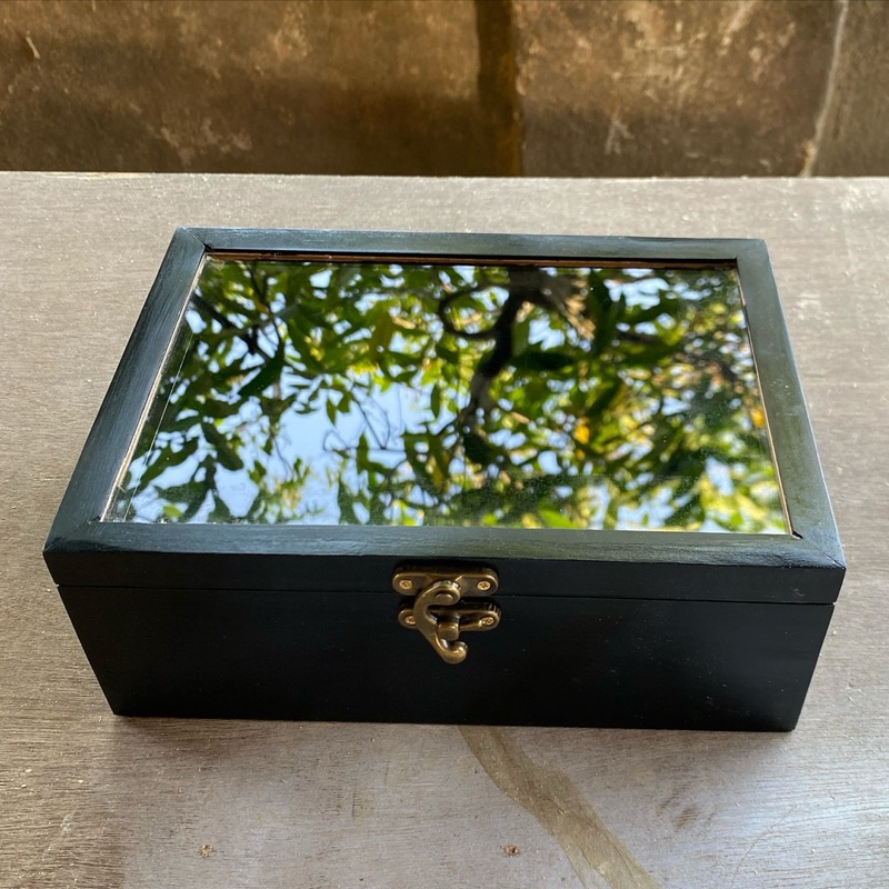 Jual BOX KOTAK KAYU HITAM (16x12x7) Acrylic | Shopee Indonesia