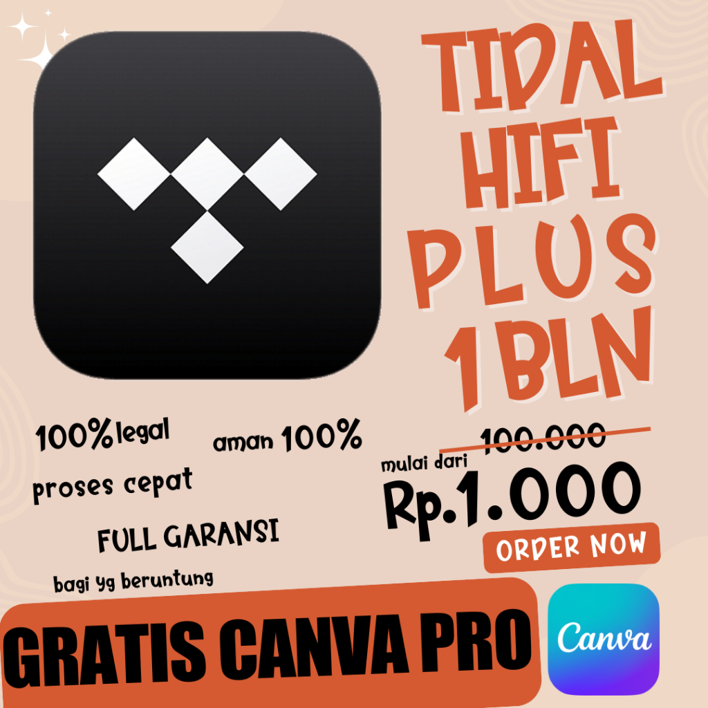 Jual Tidal HiFi Plus Master Premium 1 Bulan (Pivate & Bergaransi ...