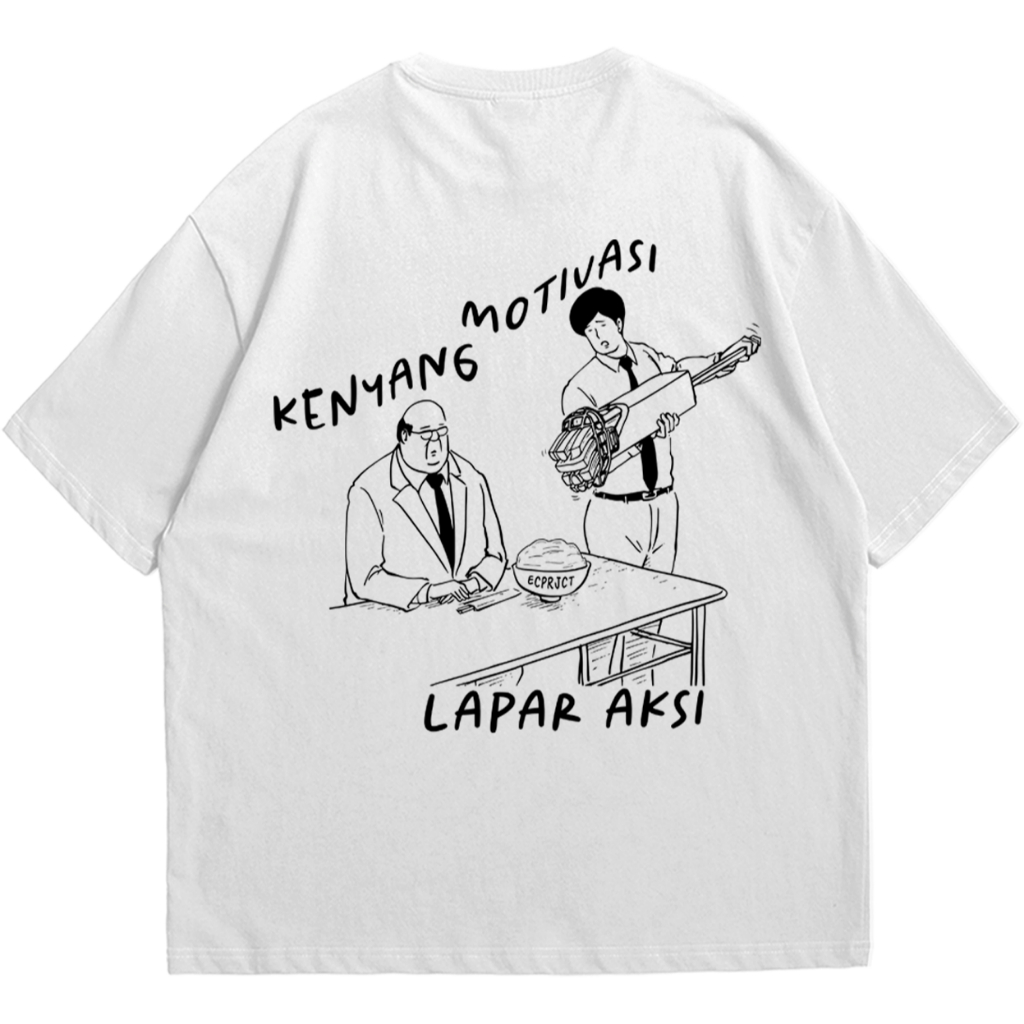 Jual [AESTHETIC VERSION] KENYANG MOTIVASI LAPAR AKSI - OVERSIZE COTTON ...
