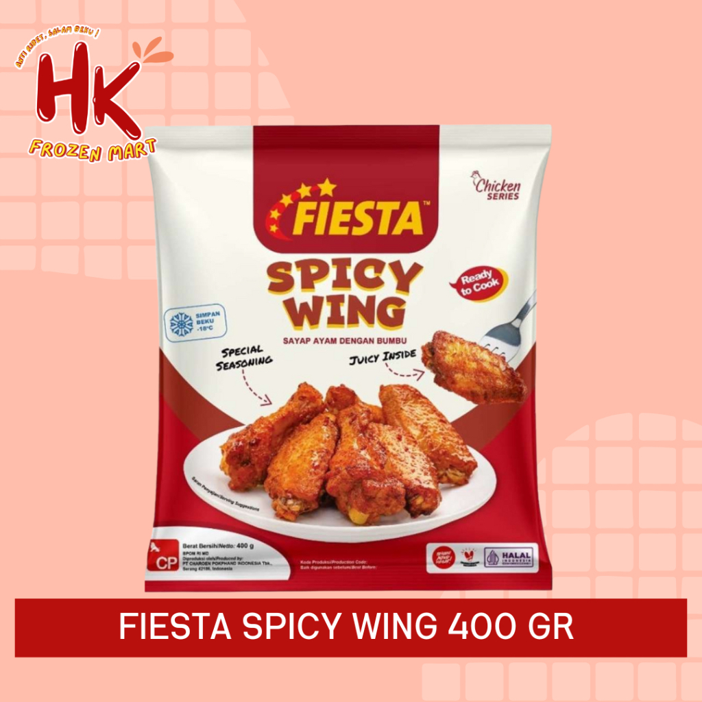 Jual Fiesta Spicy Wings 400gr KEMASAN BARU | chicken wing sayap ayam ...