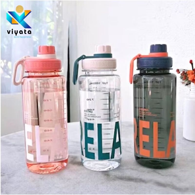 Jual botol air minum tritan 1 satu liter tempat air minum sport BPA ...