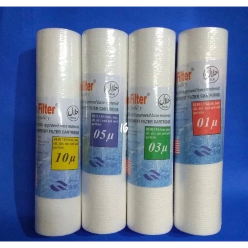 Jual ISI 10pcs / FILTER AIR CARTRIDGE 10” / PP Sedimen Spun NANO FILTER ...