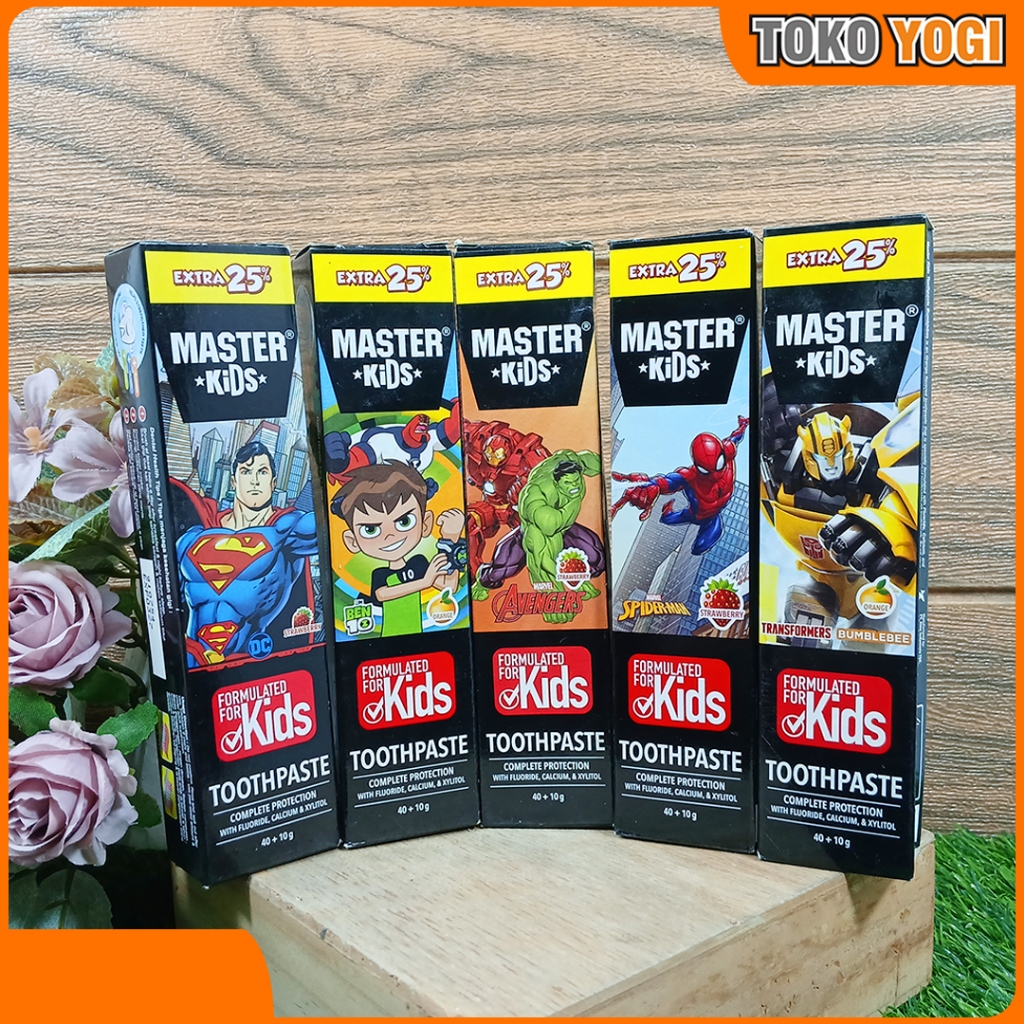 Jual MASTER KIDS TOOTHPASTE EDISI SUPER HERO 40+10g || PASTA GIGI ANAK ...