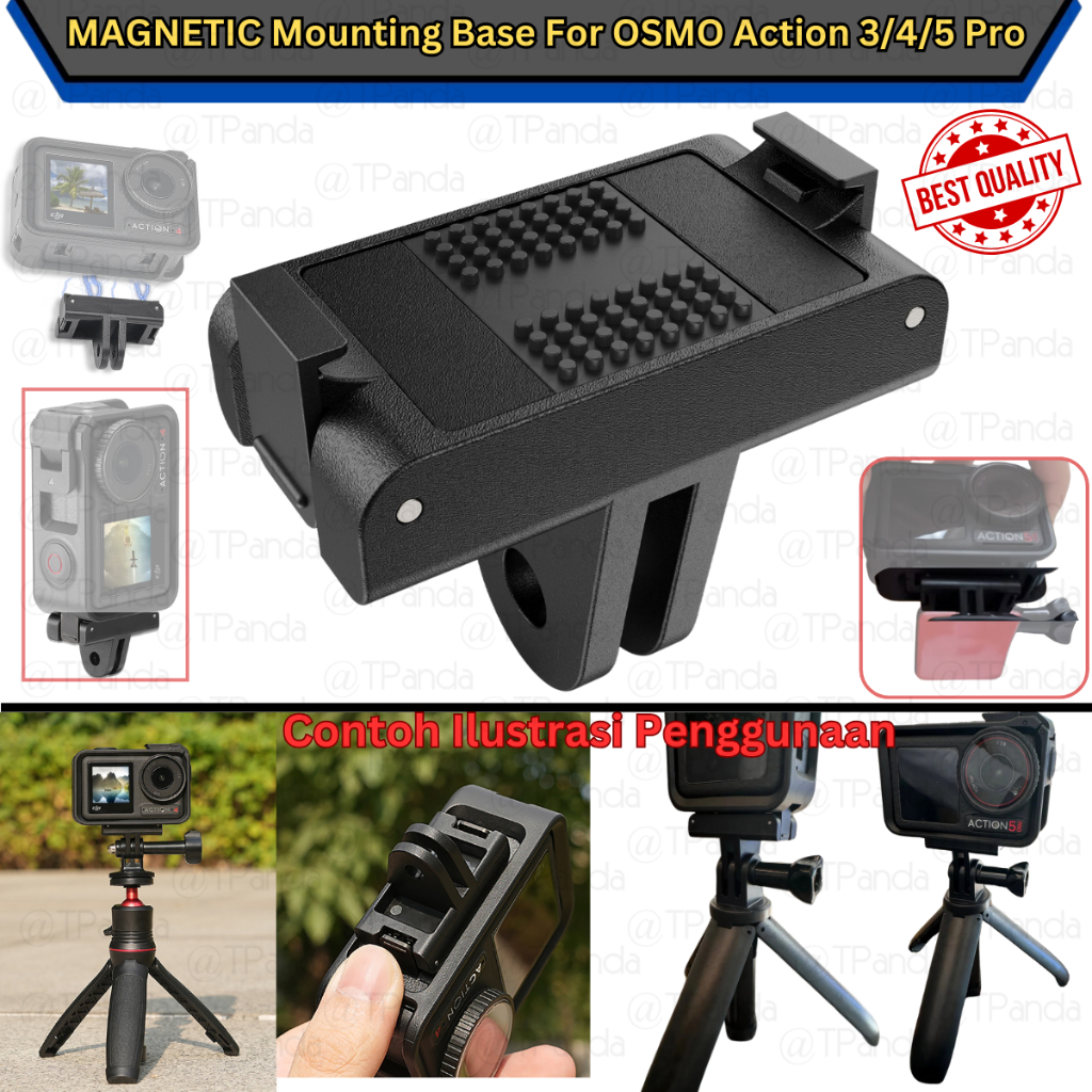 Jual MAGNETIC Adapter For DJI OSMO ACTION 3 4 5 PRO Quick Release ...