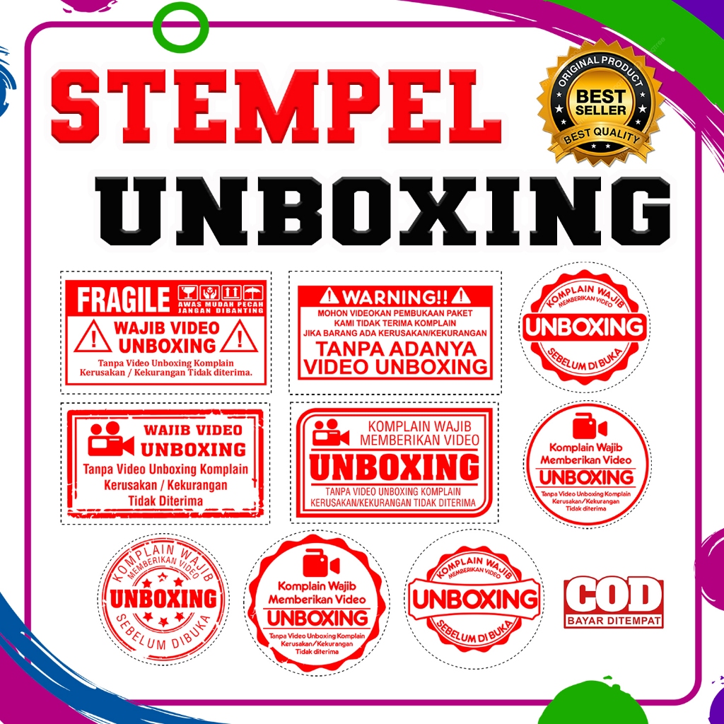 Jual Stempel Video Unboxing Olshop Tinta Terbaik | Shopee Indonesia