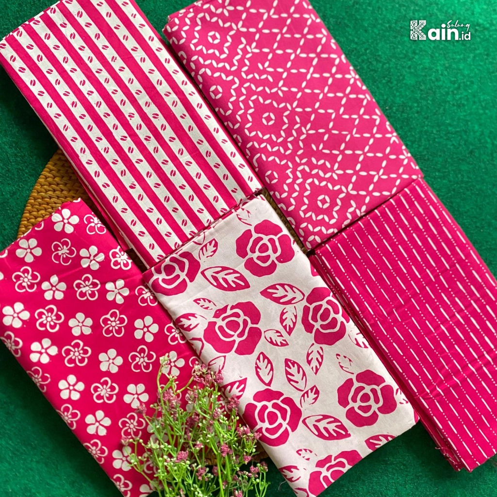 Jual Kain batik garutan pink fusia series by KainSulung | Shopee Indonesia