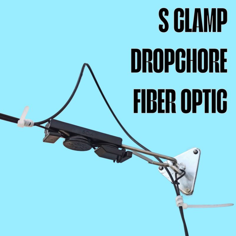 Jual s clamp pengait dropchore kabel fiber optic | Shopee Indonesia