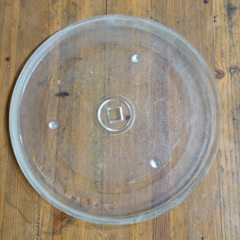 Jual piring kaca original- piring microwave kaca tebal bening ukuran ...
