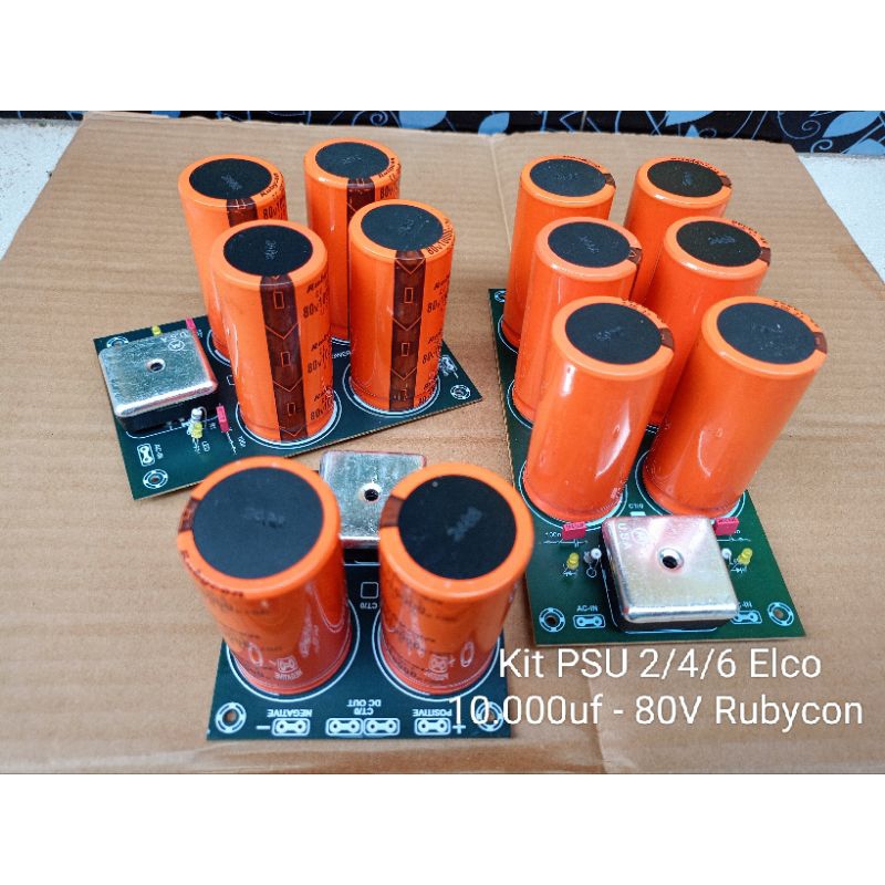 Jual Kit PSU Power Supply 2/4/6 Elco 10.000uf-80V Rubycon / Kit PSU ...