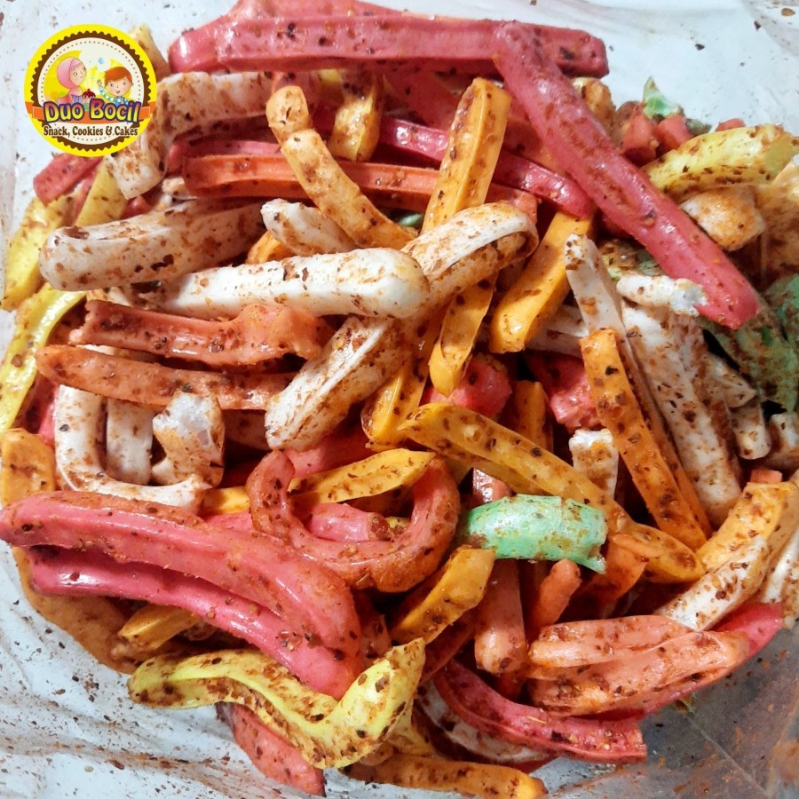 Jual SEBLAK BETON Kerupuk Pedas Gurih 250 Gram - Duo Bocil Snack ...