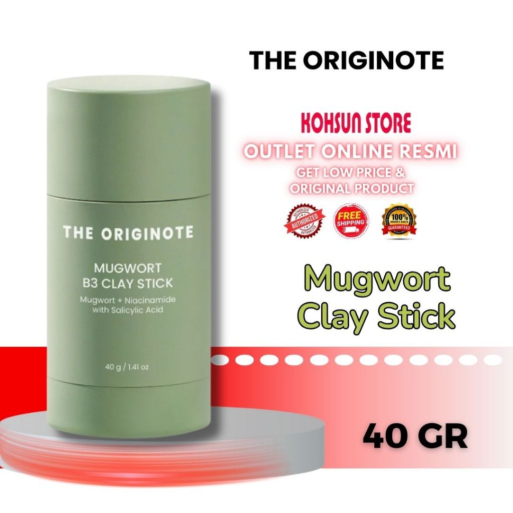 Jual The Originote Mugwort B3 Blackhead Clay Stick Mask 40g | Shopee ...