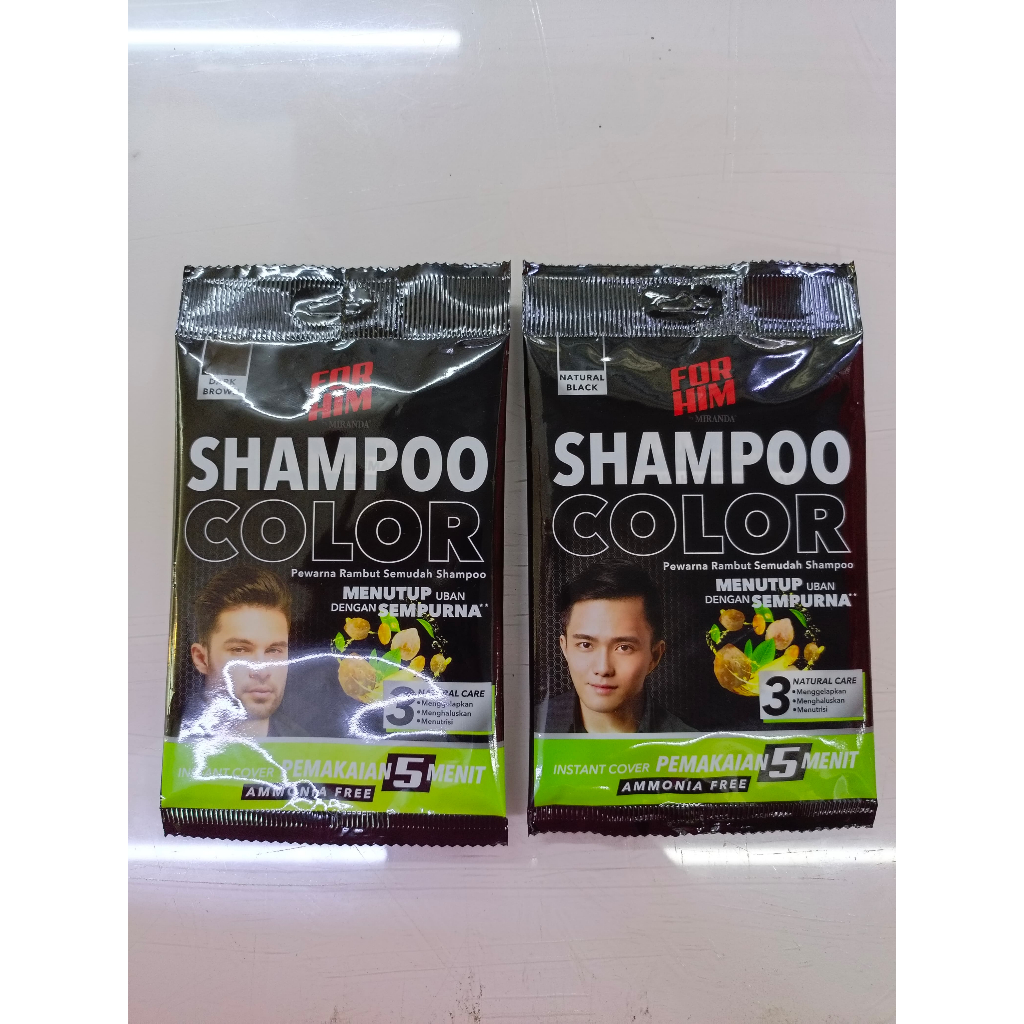 Jual Miranda Shampoo Color For Him 20ml | Shopee Indonesia