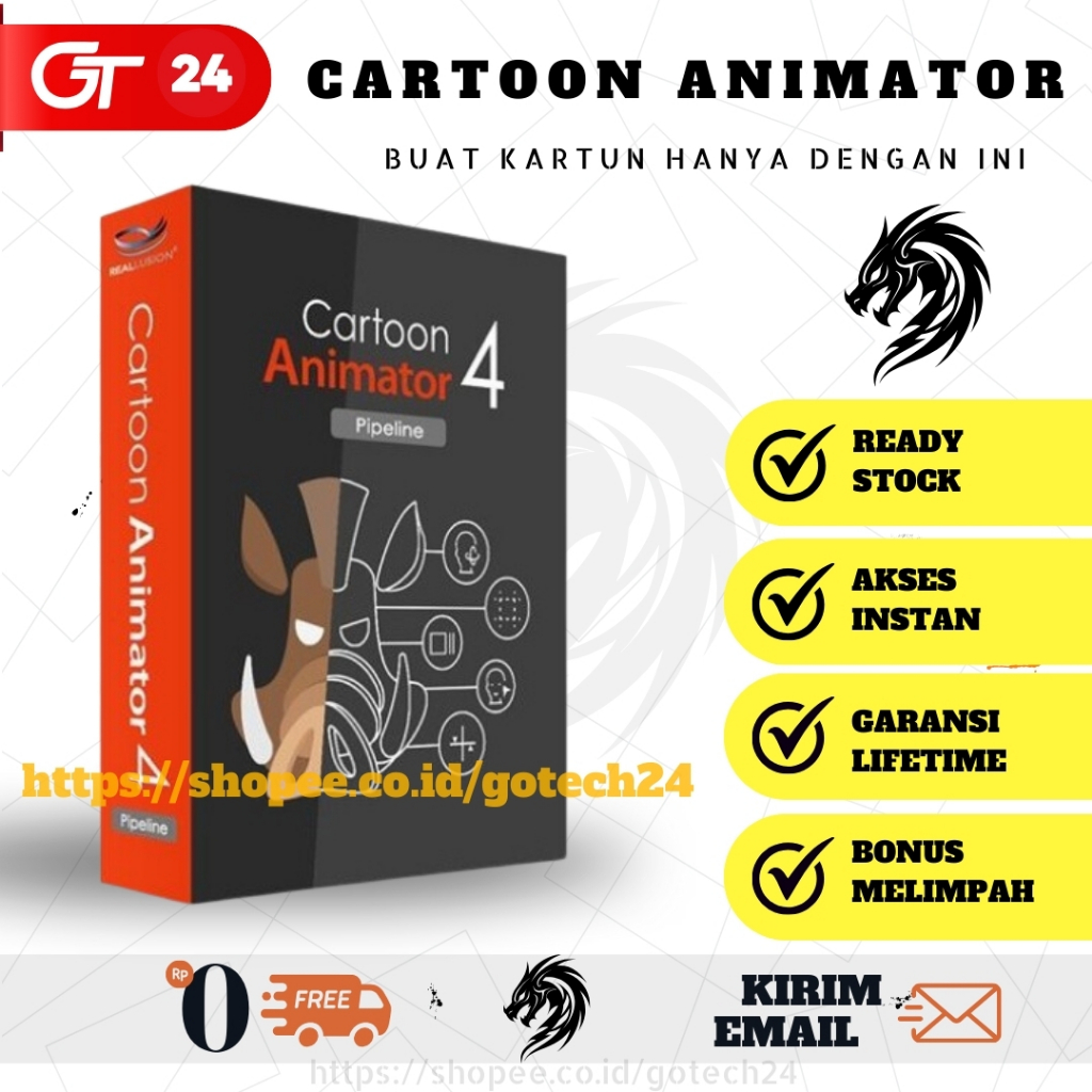 Jual (15) SOFTWARE ANIMASI CARTOON ANIMATOR V4 PRO | Shopee Indonesia