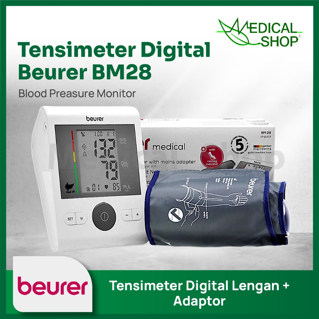 Jual BEURER l TENSIMETER DIGITAL BM 28 l Alat Ukur Tekanan Darah | Shopee Indonesia