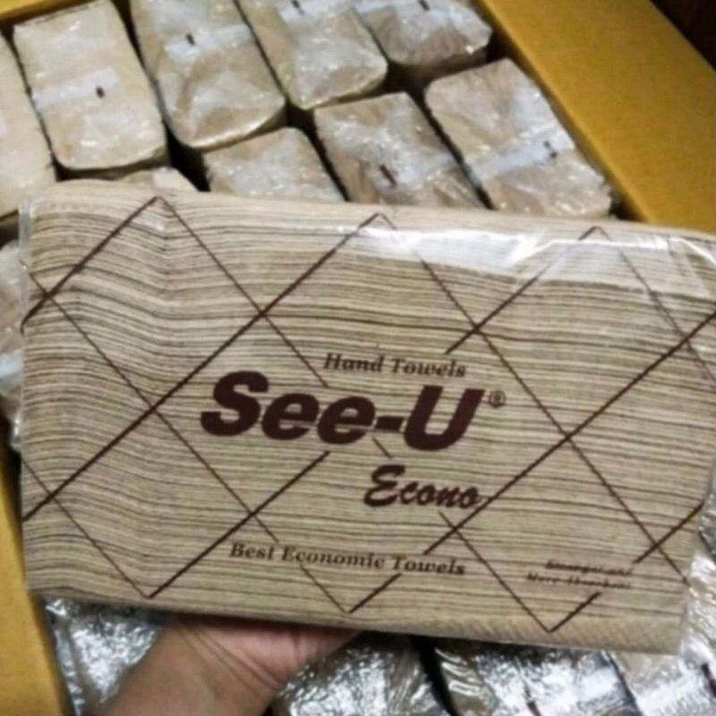 Jual TISU DAPUR 150s TIDAK MUDAH ROBEK 1 PLY MERK SEE U ECONO COKLAT ...