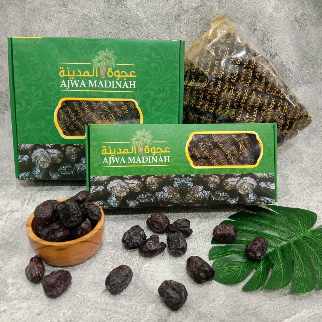 Jual Kurma Ajwa Black Jumbo & Medium 1000 gram dan 500 gram / Kurma ...