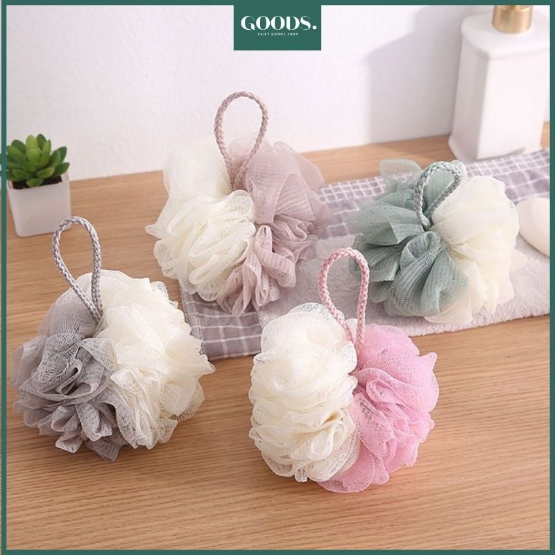 Jual GOODS - Spons Mandi Jaring Lembut | Shower Puff Tebal Premium ...