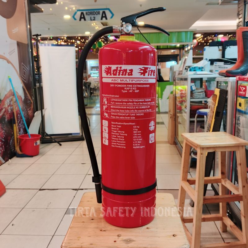 Jual Safety Tabung Pemadam Adina Fire / Apar Powder Pemadam 6Kg ...