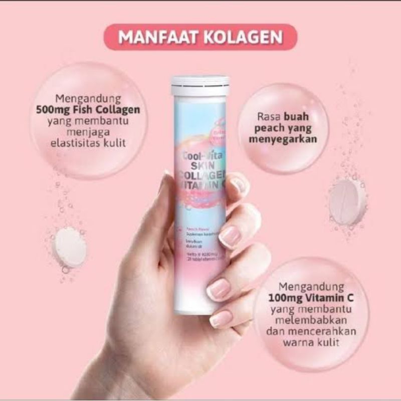 Jual COOLVITA Healthy Skin Collagen + Vitamin C isi 20 tablet | Shopee Indonesia