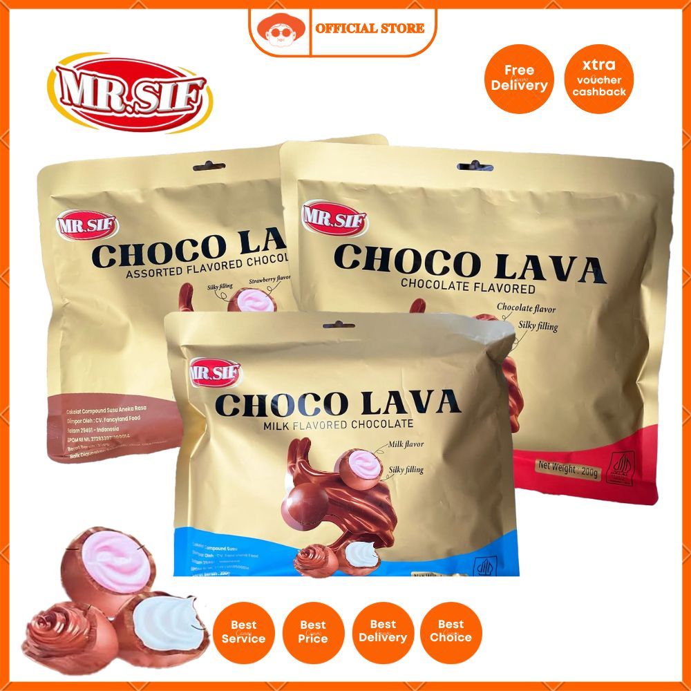 Jual MR.SIF CHOCOLAVA / CHOCO LAVA Assorted Milk Chocolate 200g Ailisha ...