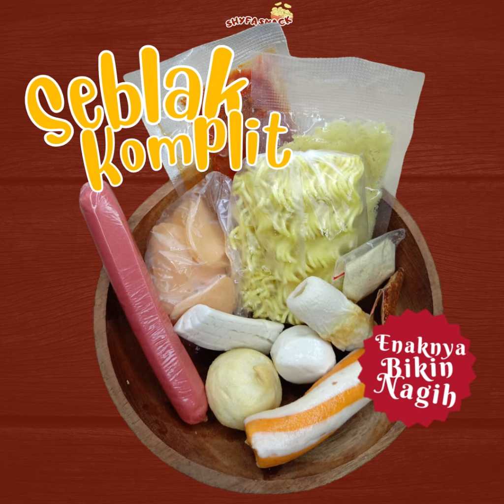 Jual SEBLAK INSTANT SEAFOOD KOMPLIT KHAS SHYFA SNACK | Shopee Indonesia