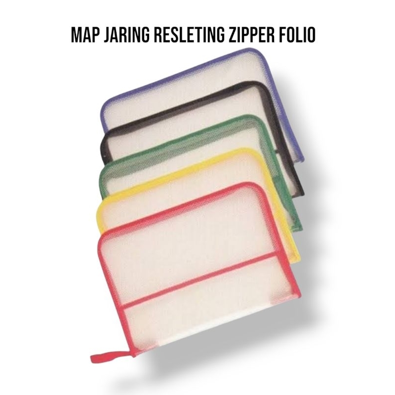 Jual Map jaring zipper bag map resleting ukuran folio ( 1 pcs) | Shopee ...