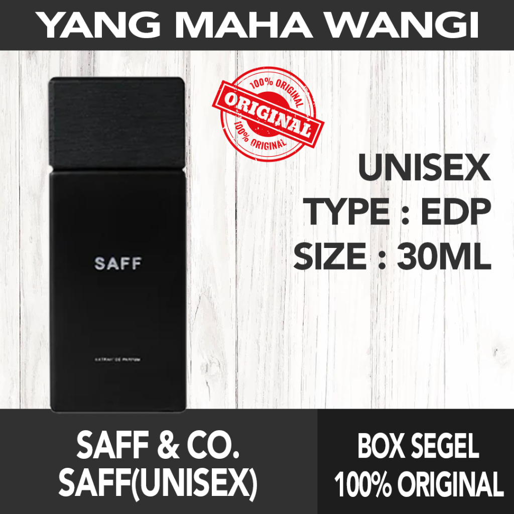 Jual PARFUM ORIGINAL SAFF & CO. SAFF EDP FOR UNISEX 30 ML (BOX SEGEL ...
