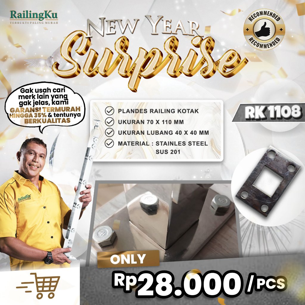 Jual [NEW YEAR SURPRISE] Railingku Aksesoris Railing Plendes Railing ...