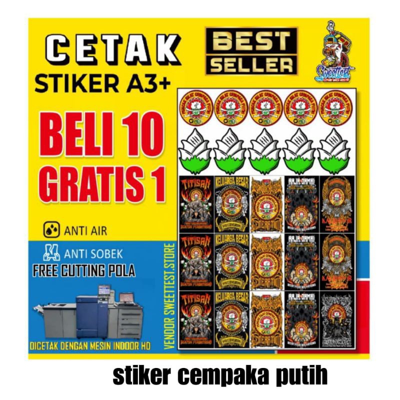 Jual TERSEDIA ANEKA PRODUK STIKER DARI BERBAGAI VARIAN DAN MODEL ...