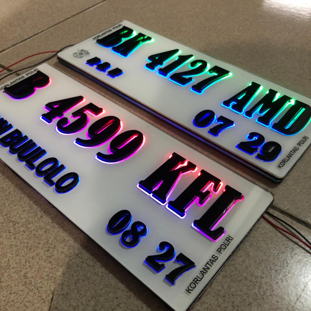 Jual Plat Nomor Motor Akrilik Timbul Custom Baut Tanam Keren Murah ...