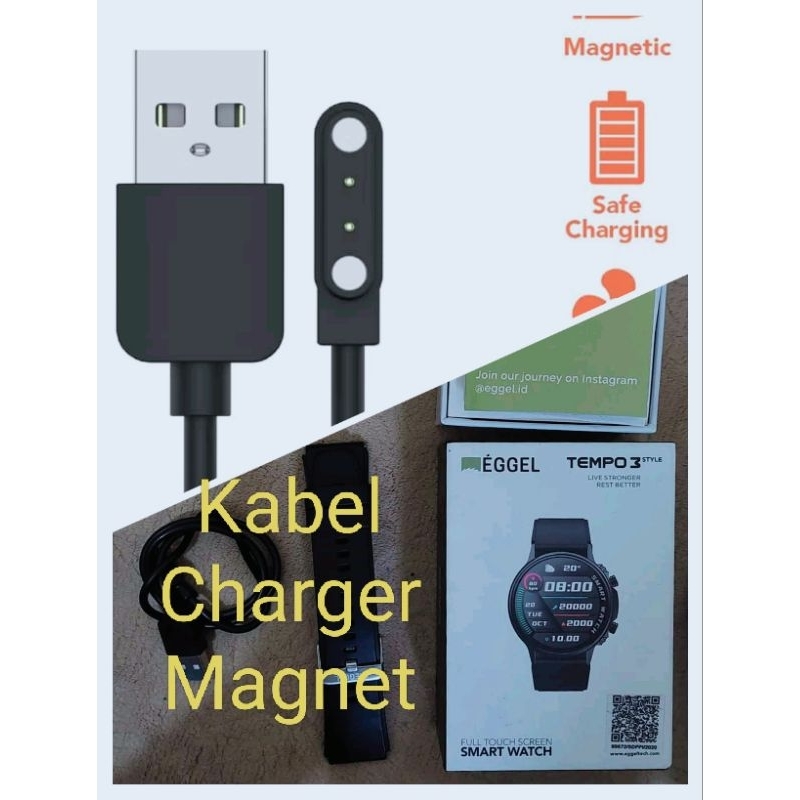 Jual Eggel Tempo 3 Style Smart Watch Kabel Charger Smartwact Eggel ...