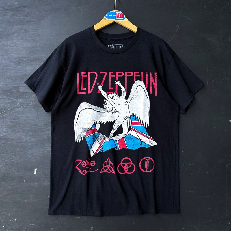 Jual KAOS BAND OFFICIAL LED ZEPPELIN - ICARUS & UNION JACK | Shopee ...