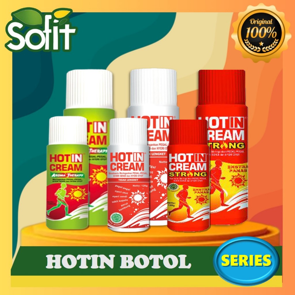 Jual Hotin Cream Botol 60ml & 120ml - Hot In Krim untuk Pegal Nyeri ...