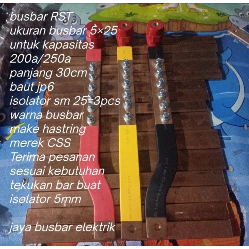 Jual Busbar RST uk 5mm×25mm×300mm untuk kapasitas 250a | Shopee Indonesia
