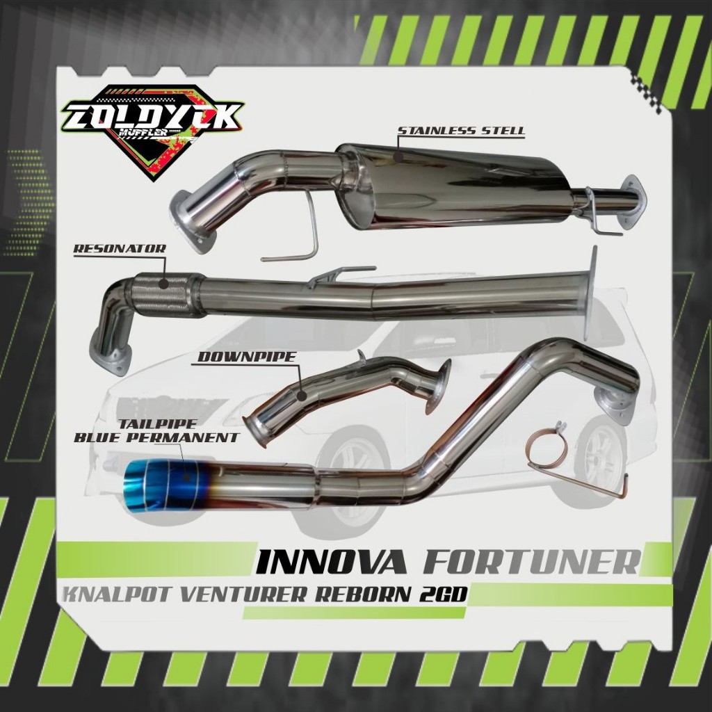 Jual KNALPOT FULLSYSTEM TOYOTA VENTURER - INNOVA REBORN DIESEL ...