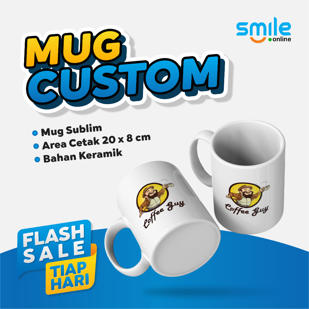 Jual Cetak Mug Gelas Custom Express | Satuan / Grosir || FLASH SALE 1.1 ...